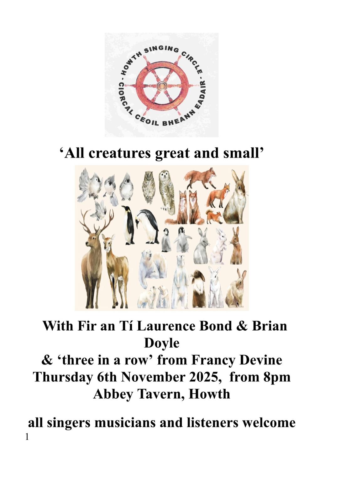 November 2025 – Howth Singing Circle